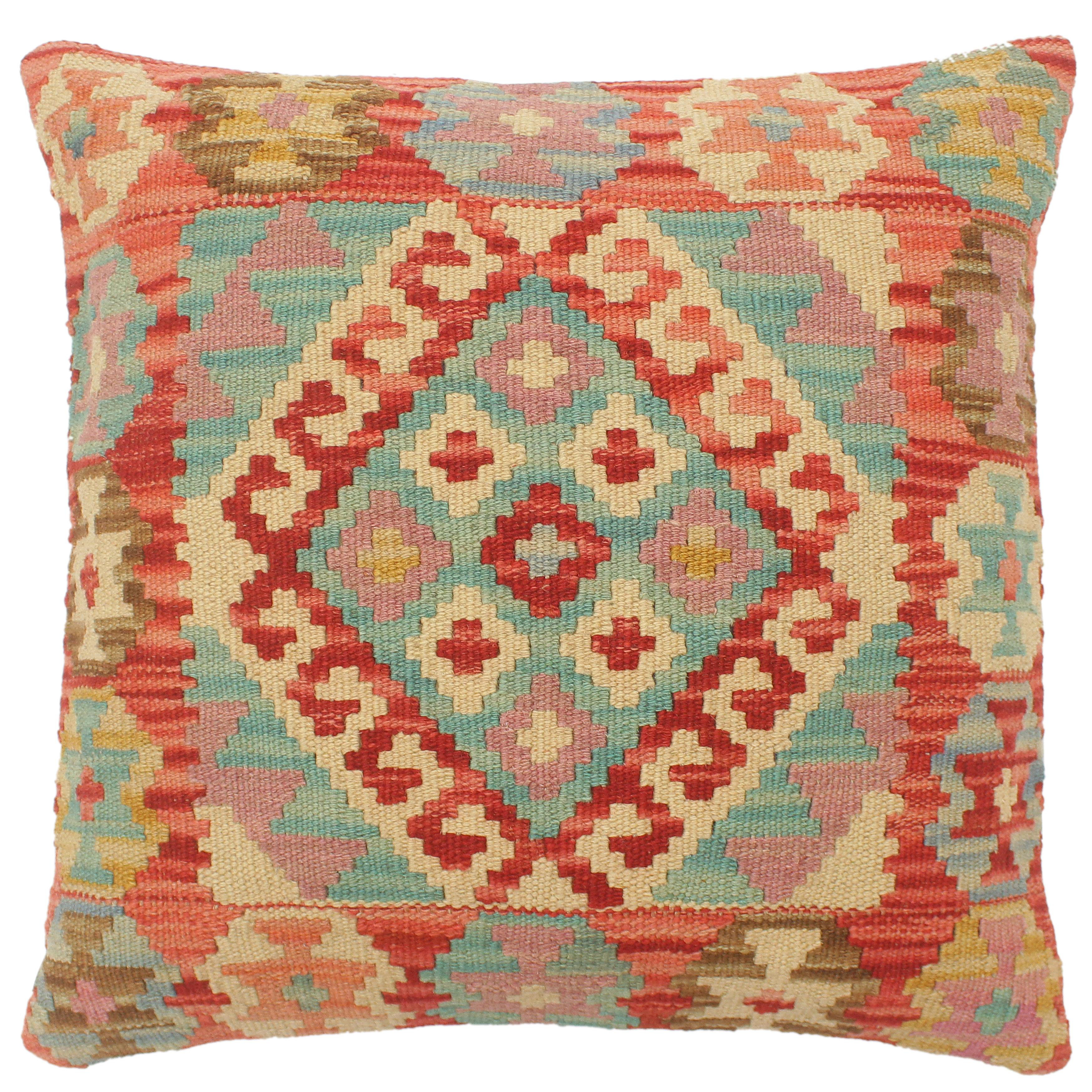 Arshs Fine Rugs Shabby Elegance Turkish Hand Woven Kilim Pillow | Wayfair
