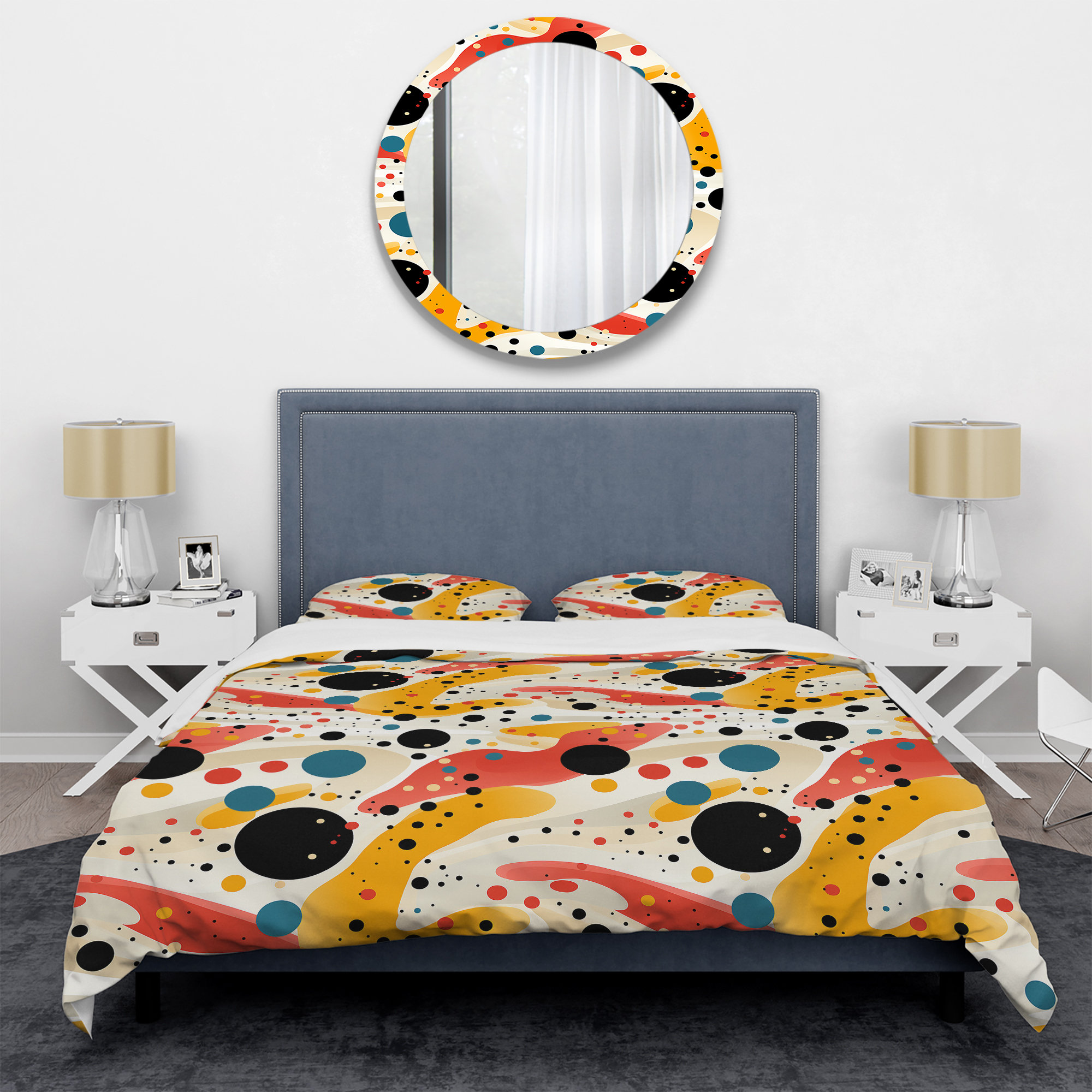 Design Art Red Popart Lichtensteins Harmony I Duvet Cover Set | Wayfair