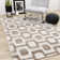 Ivy Bronx Trinesha Vinatge Brown Cream Abstract Geometric Rug | Wayfair