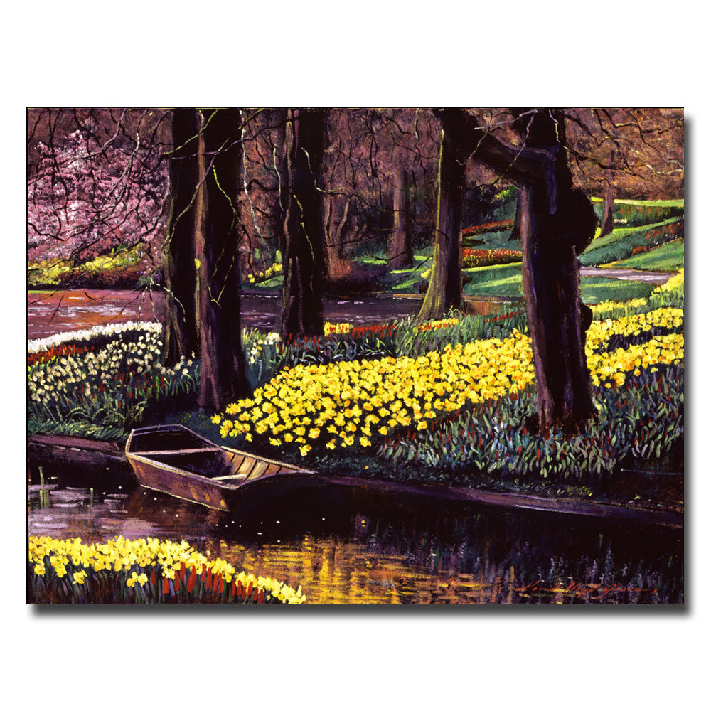 Millwood Pines "Daffodil Park" by David Lloyd Glover Painting Print on ...