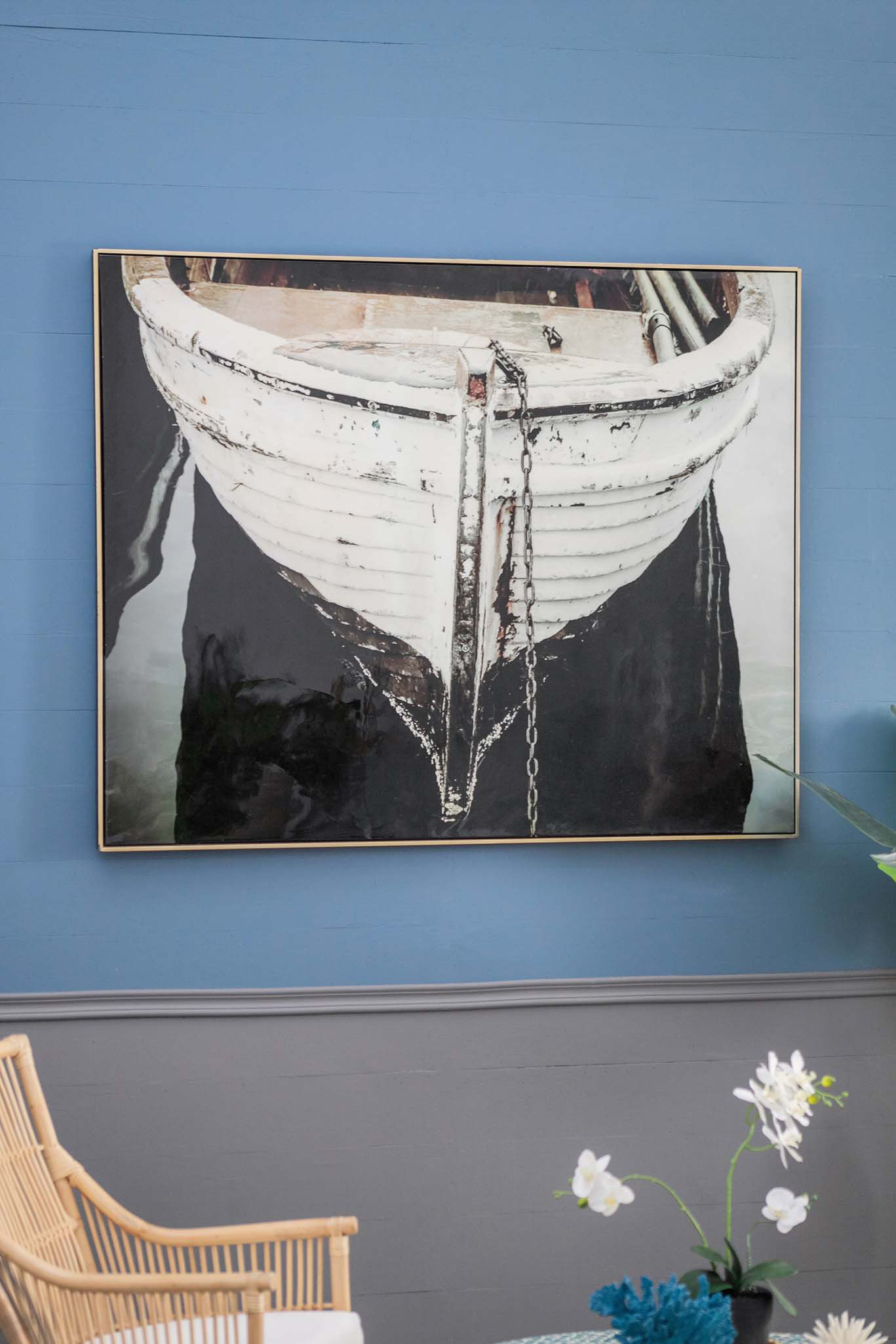 Hokku Designs 59" x 47" Large Black and White Rectangular Wall Art with ...