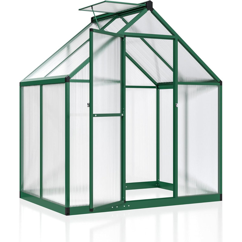 Polar Aurora 6 ft. W x 4 ft. D Greenhouse for Outdoors, with Quick ...