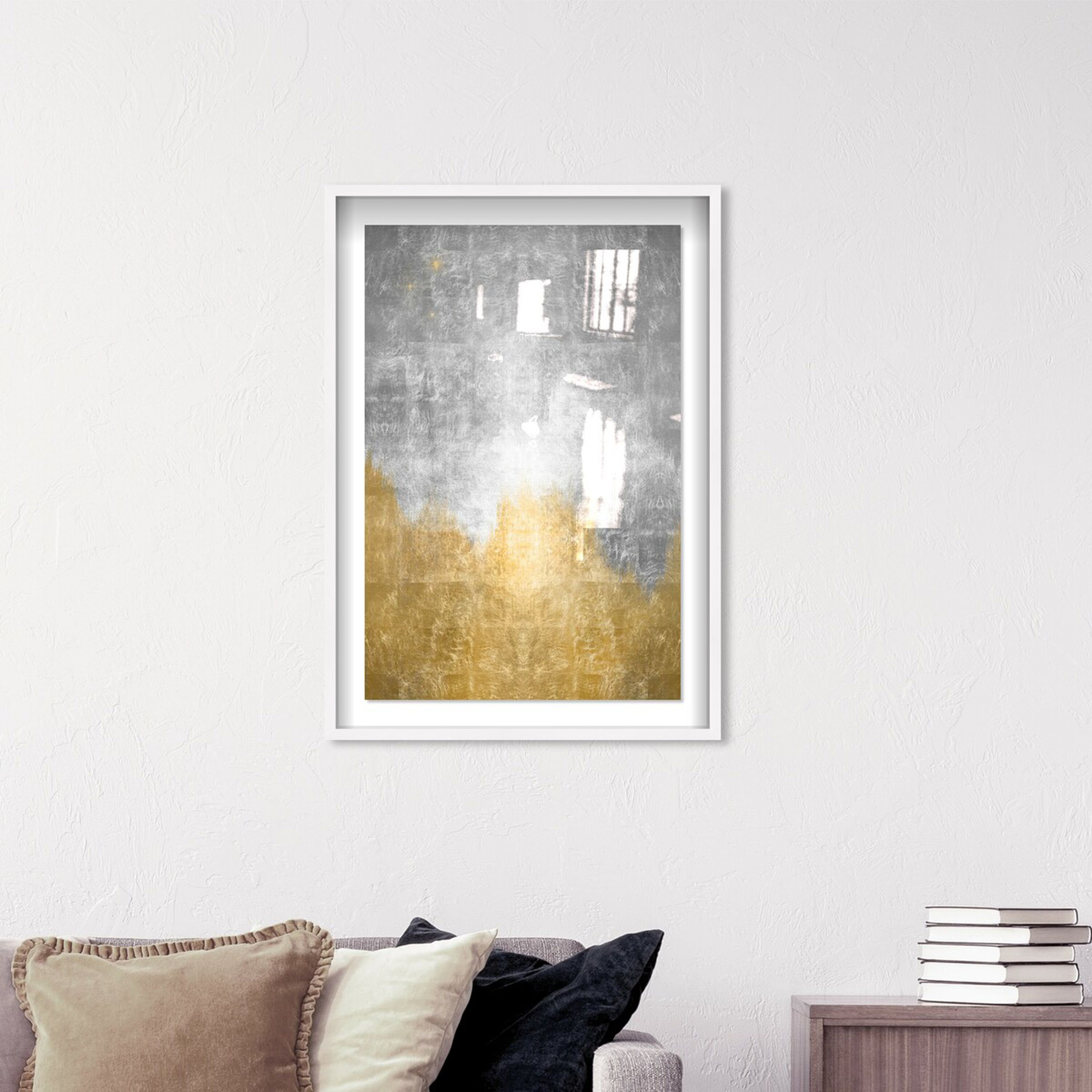 Oliver Gal Starry Night Silver - Graphic Art | Wayfair