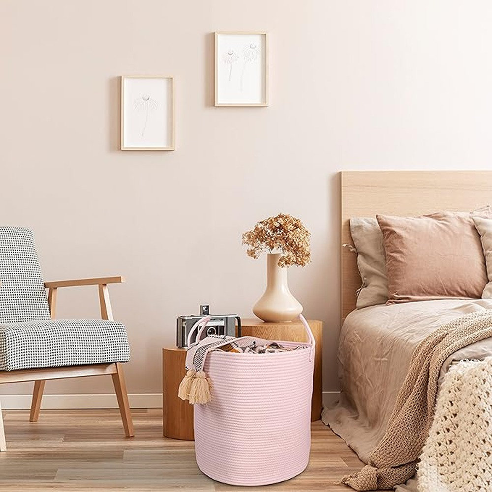 Latitude Run® Panier à linge en corde de coton pour les filles et les bébés - Wayfair Canada