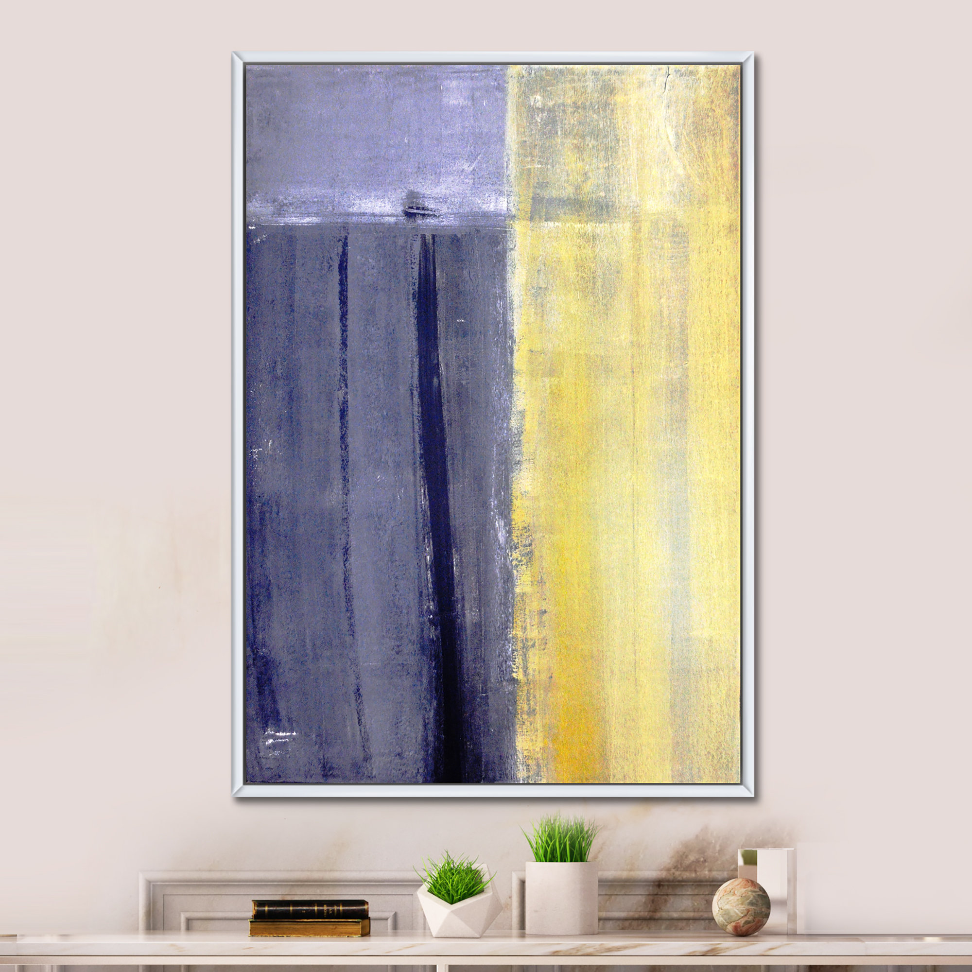 Wrought Studio Grey And Yellow Abstract Art II " Gray And Yellow ...