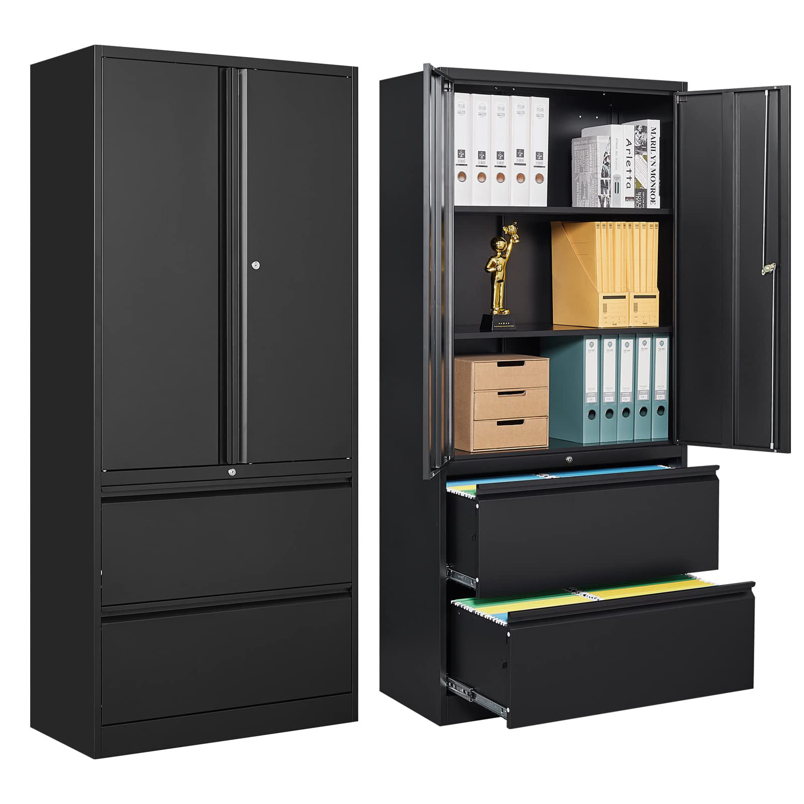 Inbox Zero Kelila 2-Drawer Vertical Filing Cabinet & Reviews | Wayfair