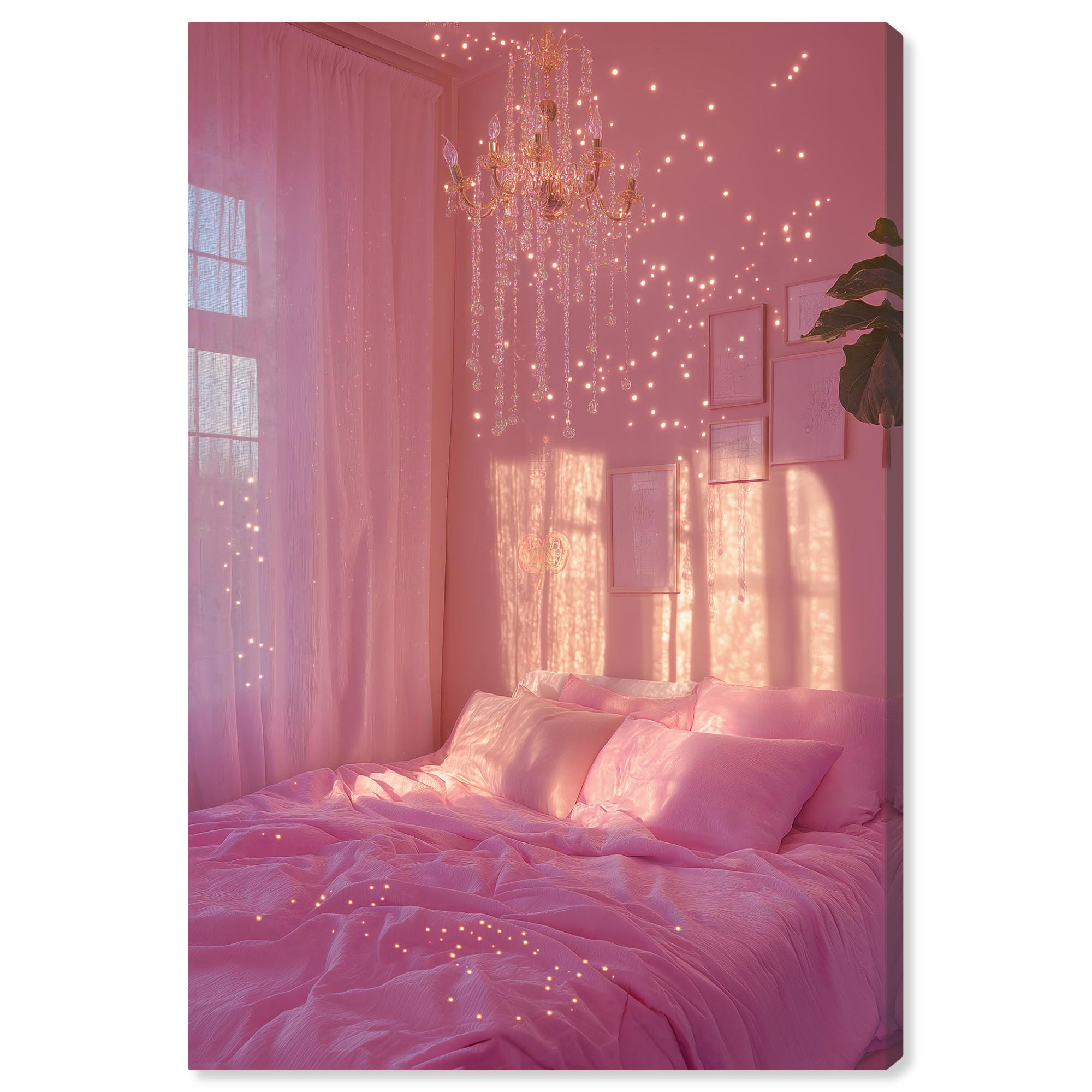 Art Remedy Pink Dream Room Canvas Pink Pop Wall Art by Art Remedy | Wayfair
