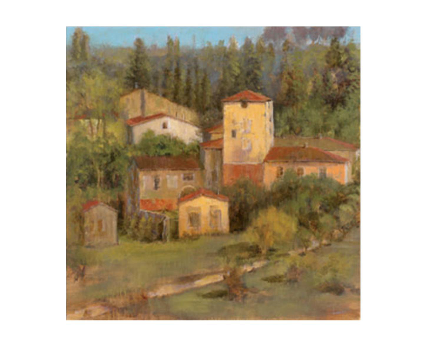 Chelsea Art Studio Tuscany Village by Michael Longo - Painting | Wayfair