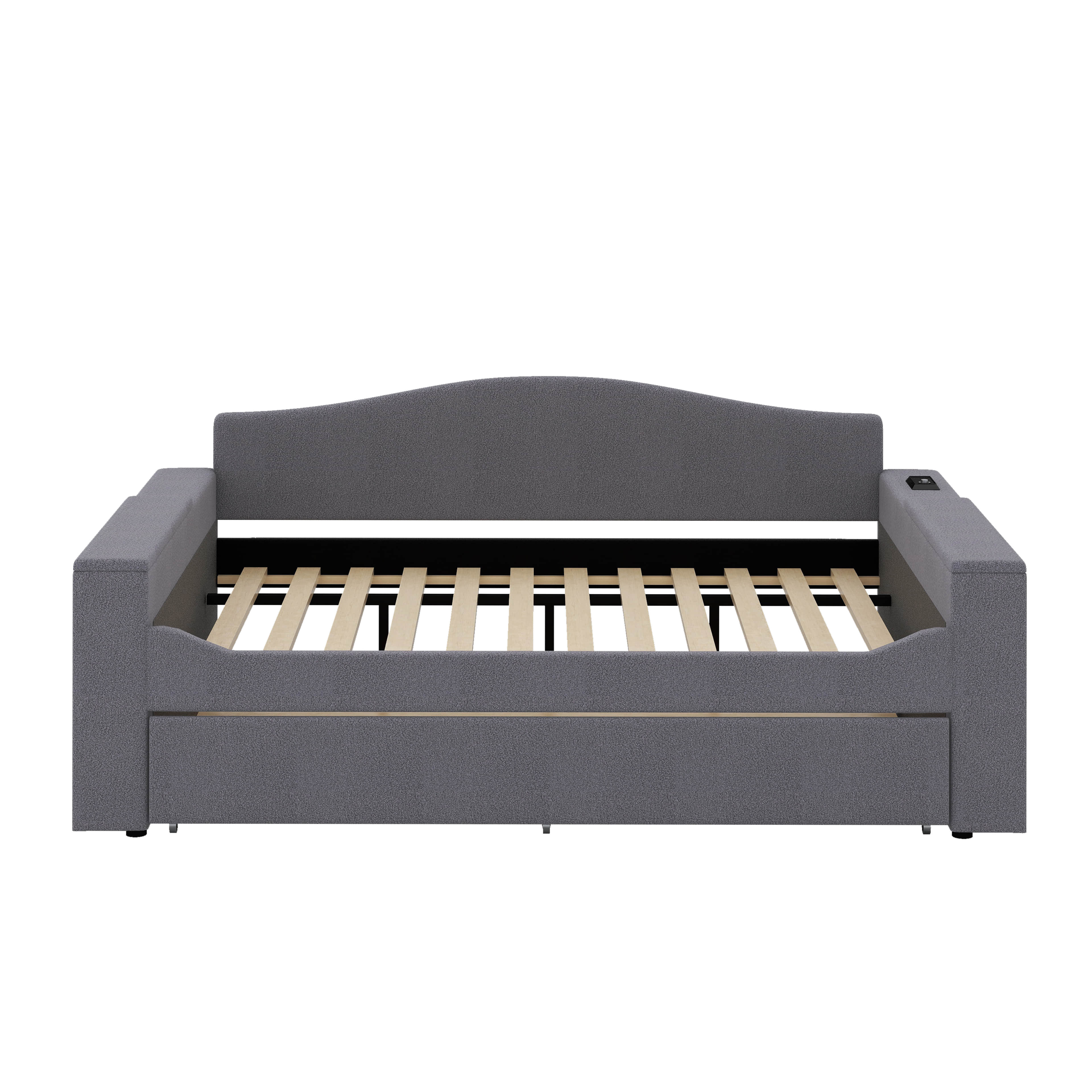 Red Barrel Studio® Full Upholstered Daybed With Trundle And Latest ...