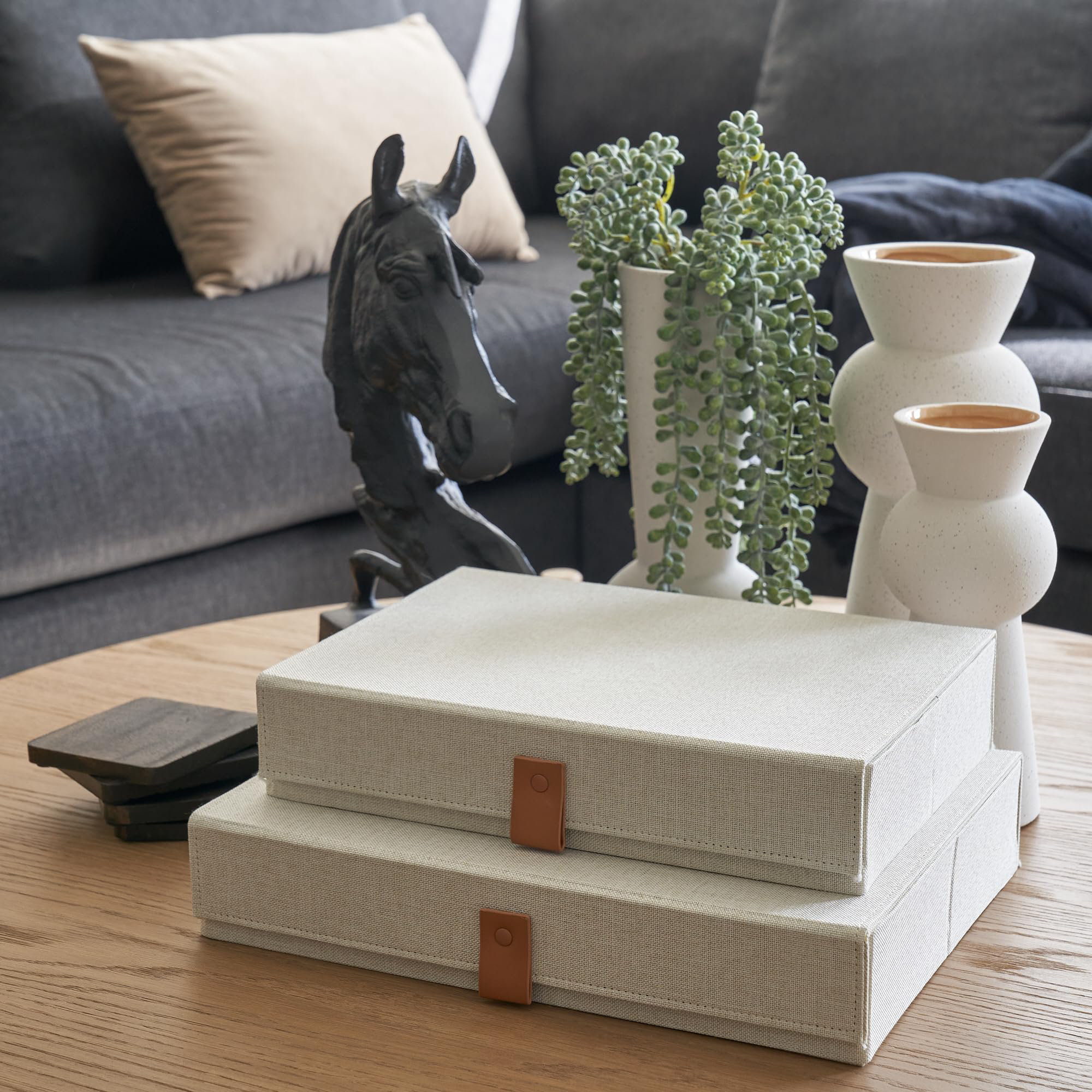 Latitude Run® Decorative Photo Storage Boxes With Lids - Set Of 2 ...