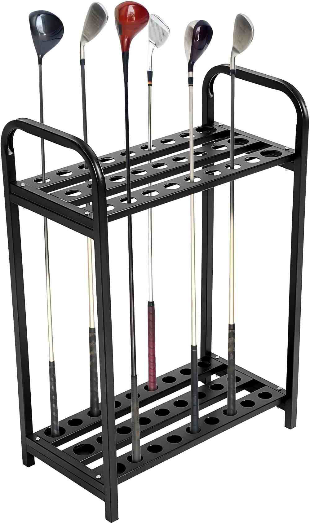 Latitude Run® 27 Hole Golf Club Holder Metal Golf Club Organizer Stand ...