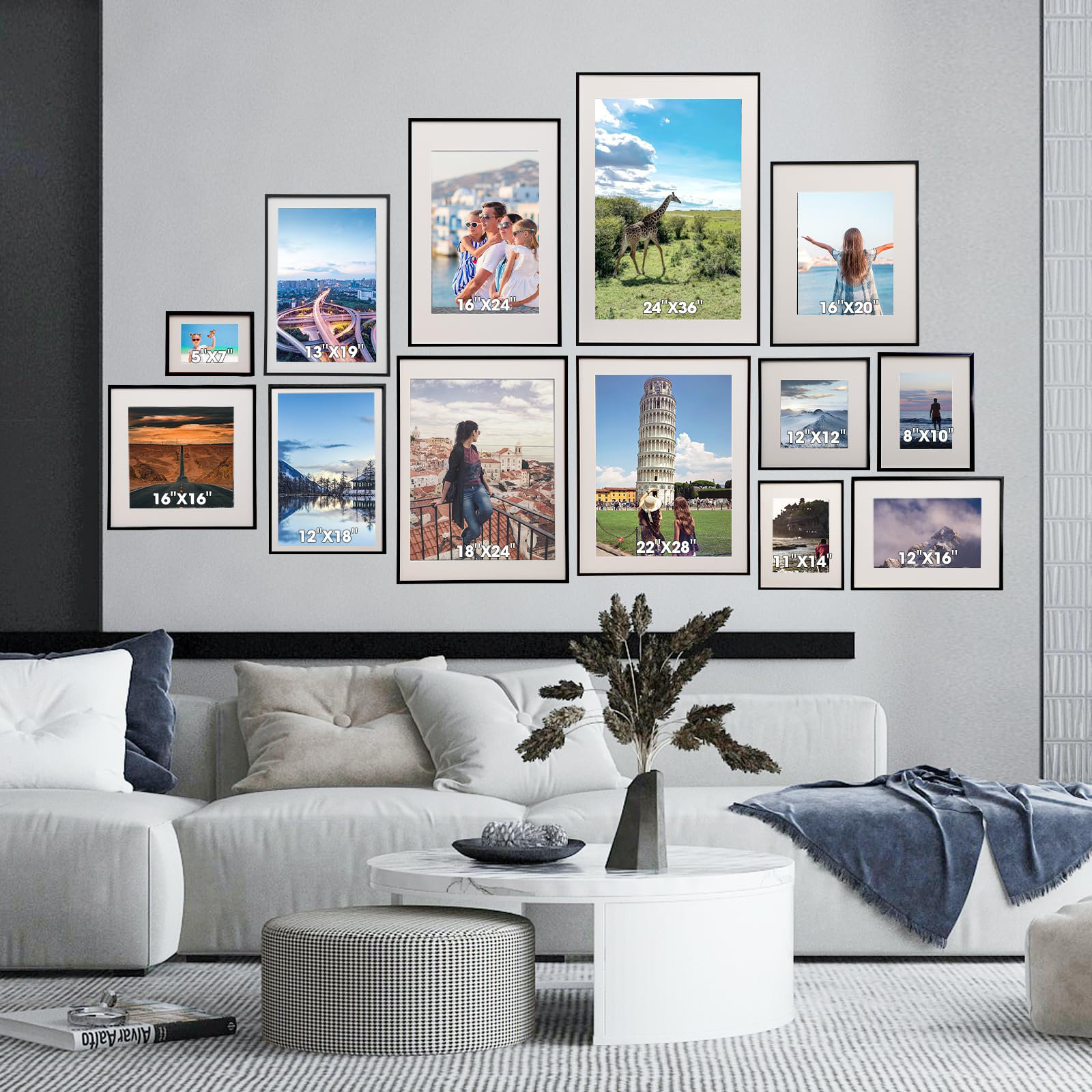 Latitude Run® Picture Frame,Display Poster 5X7 With Mat Or 8X10 Without ...