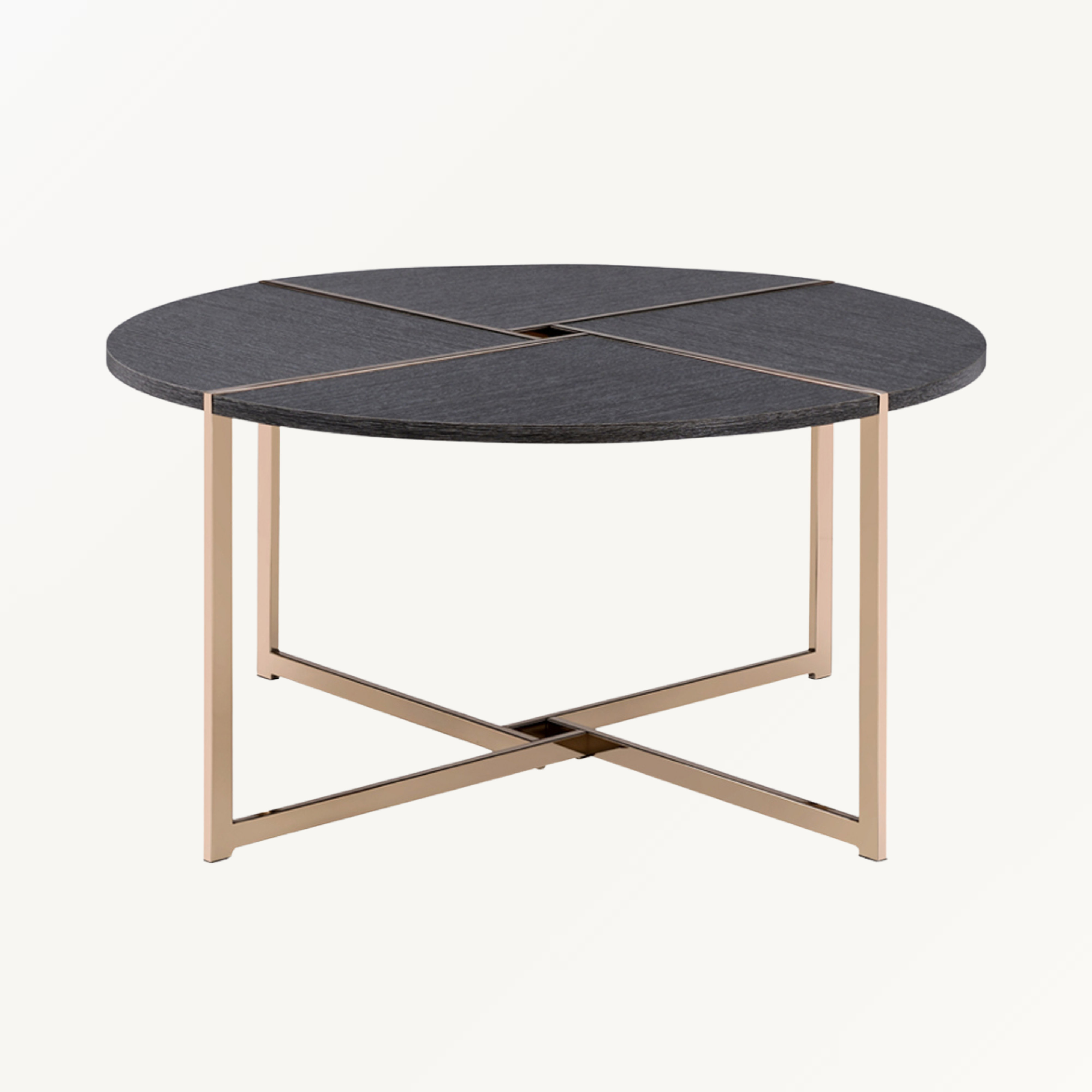 Mercer41 Samara Black & Champagne Coffee Table | Wayfair