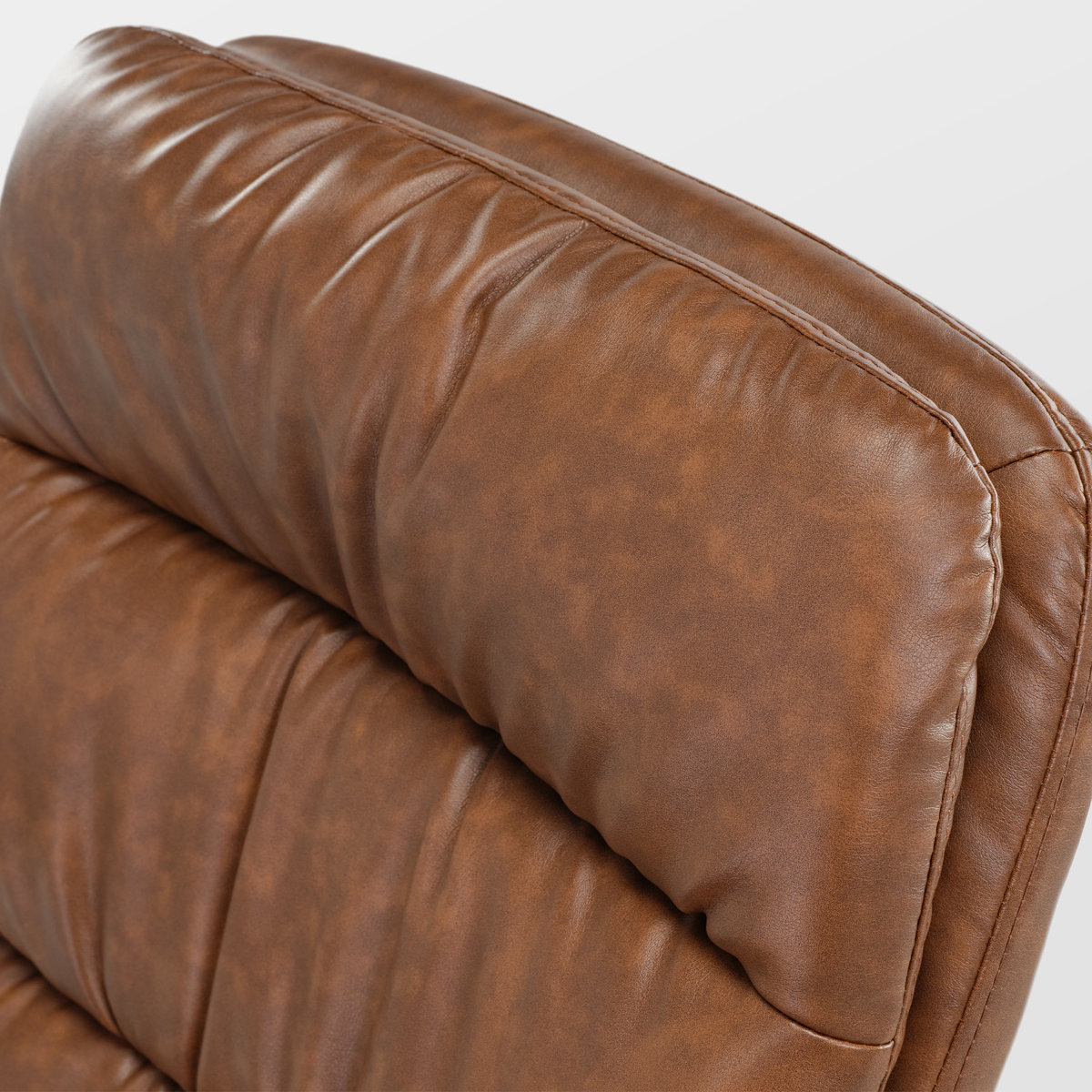 Latitude Run® Vintage Brown Faux Leather Task Chair & Reviews | Wayfair