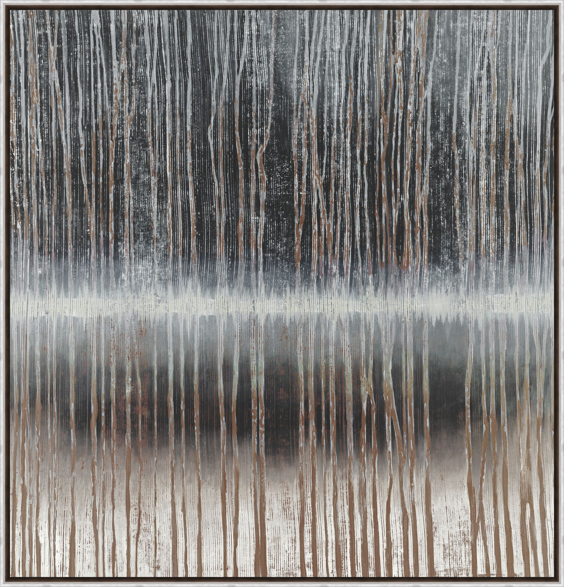 LEVEL57 Art Studio Smoke Fall 1 Framed Art | Perigold