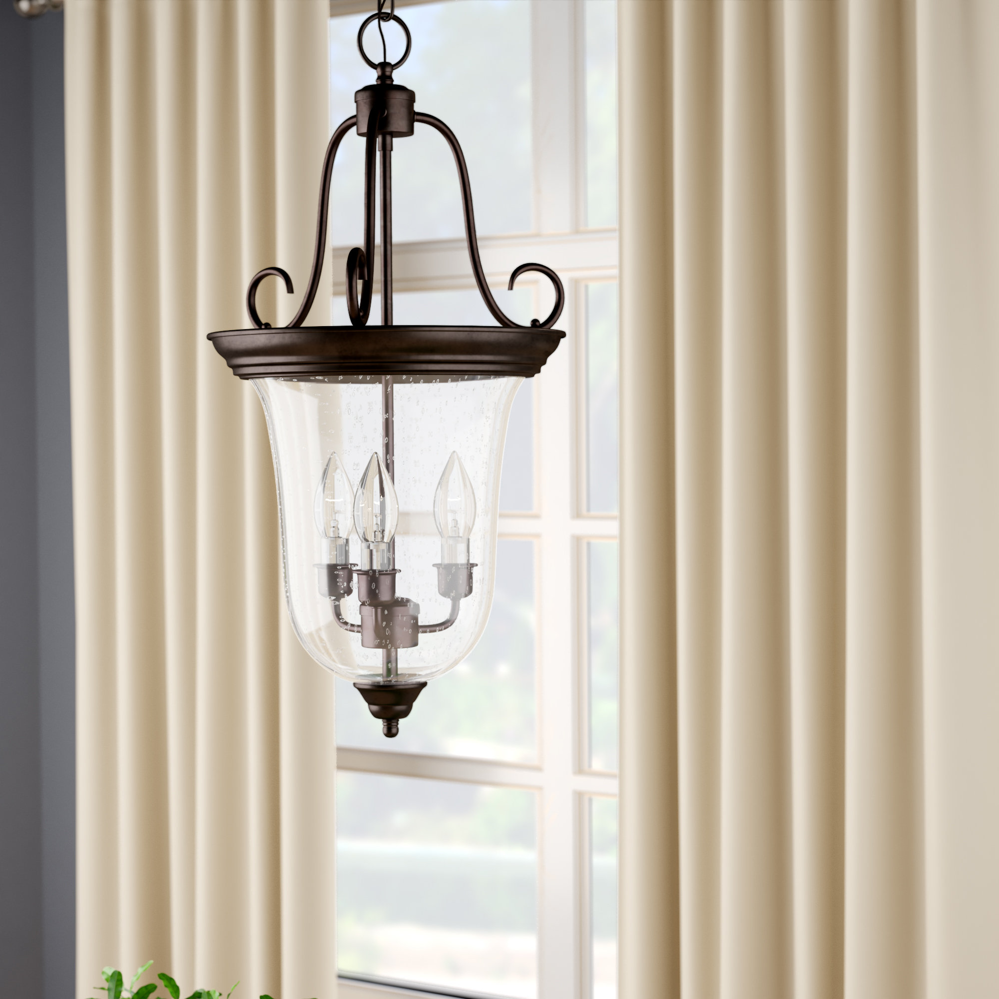 Darby Home Co Cowger Lanterns 3-Lights Foyer Pendant & Reviews | Wayfair