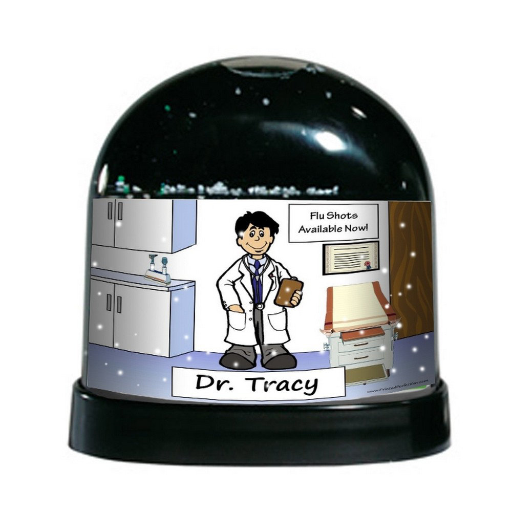 The Holiday Aisle® NTT Cartoon Caricature Male Nurse Snow Globe | Wayfair