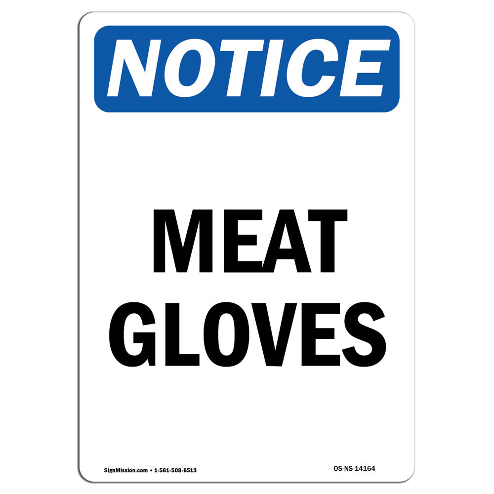 SignMission Meat Gloves Sign | Wayfair