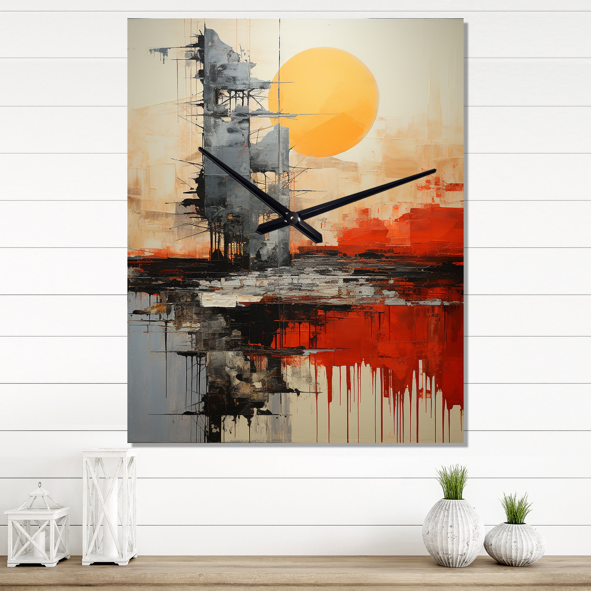 Design Art Factories Steel Serenity Depicting - Cityscapes Very Large ...