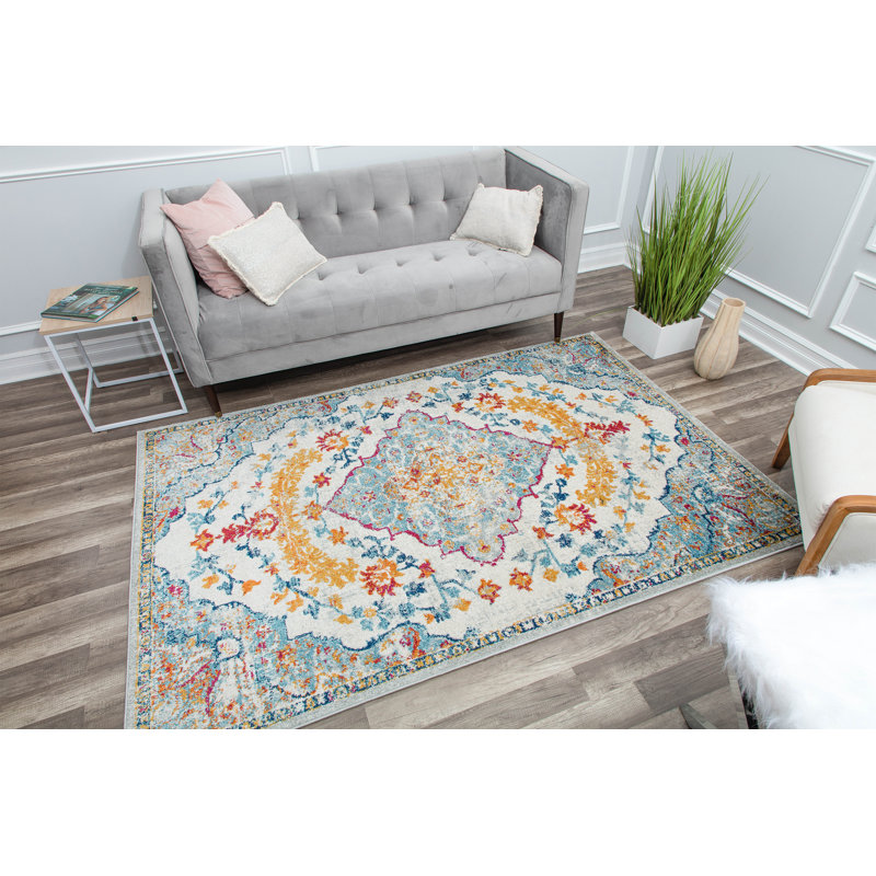 Bungalow Rose Hailey Vintage Garden Party Area Rug & Reviews | Wayfair