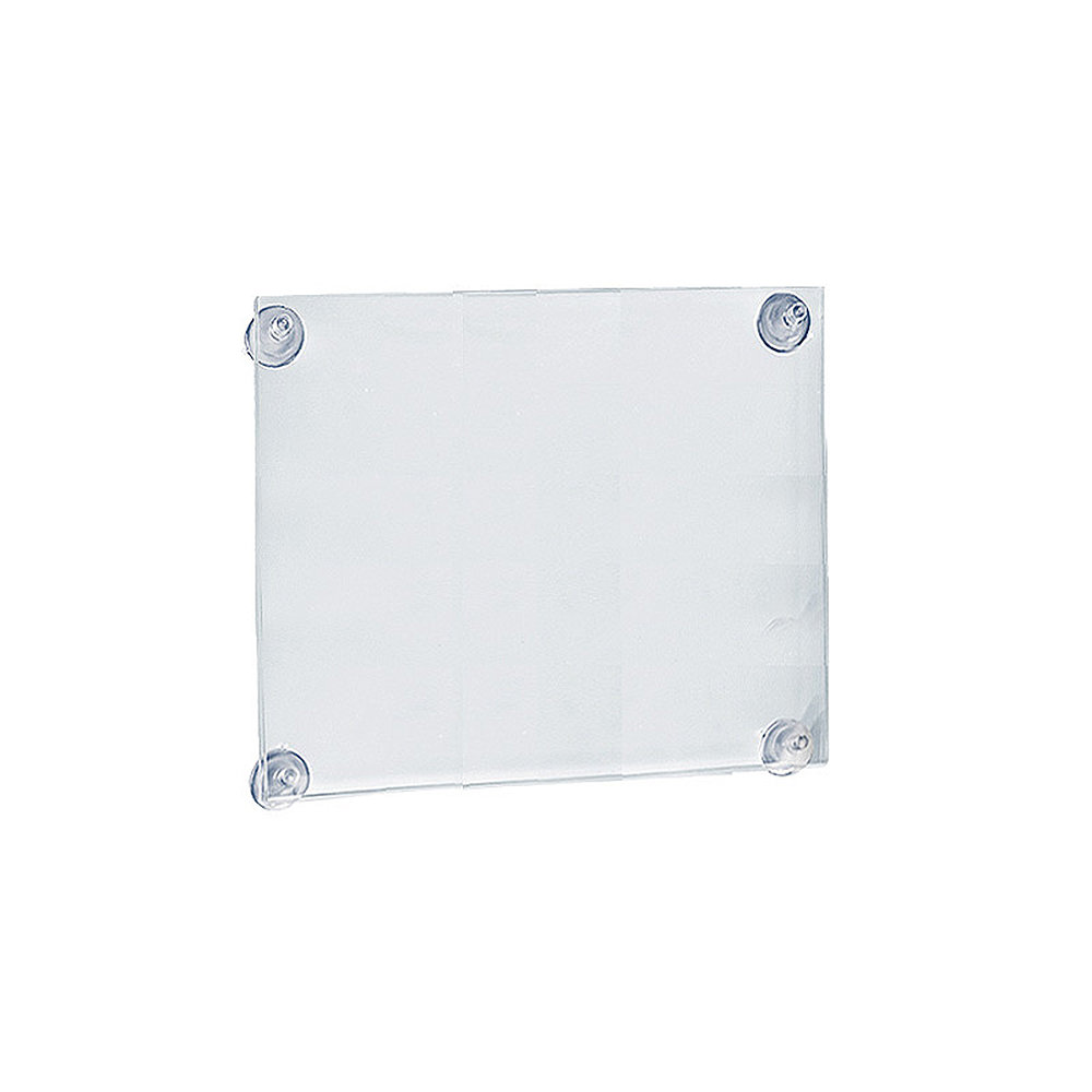 Azar Displays Clear Acrylic Window/Door Sign Holder Frame with Suction ...