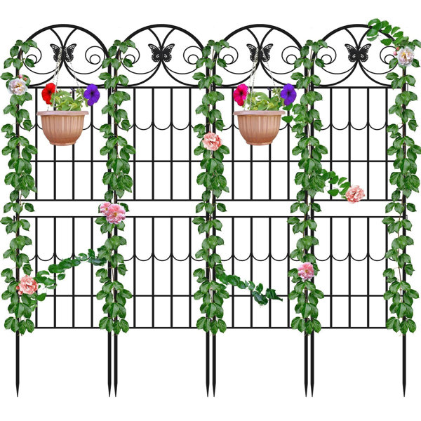Lark Manor 220cm H x 50cm W Metal Gothic Trellis | Wayfair.ie