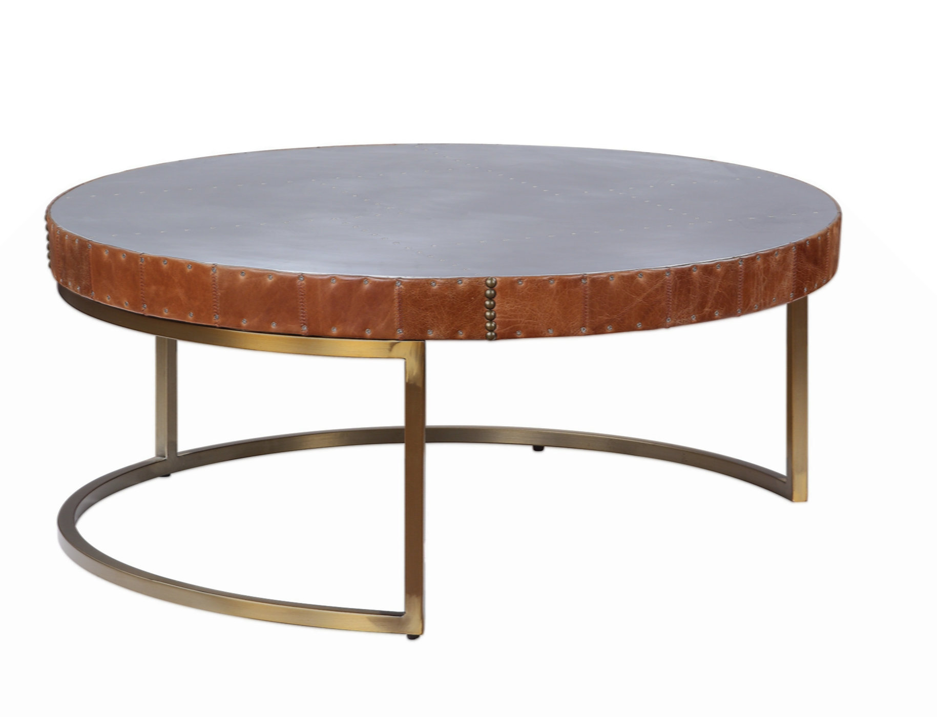 17 Stories Mechlin Coffee Table Modern Coffee Table Leather Coffee ...