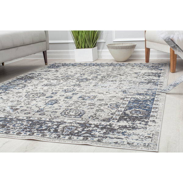 Ophelia & Co. Lavalley Vintage Atlantic Azure Area Rug & Reviews | Wayfair