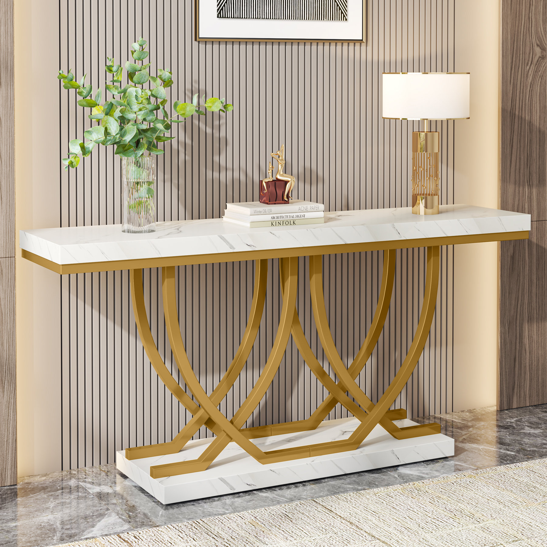 Everly Quinn Ceilia 59" Console Table & Reviews | Wayfair
