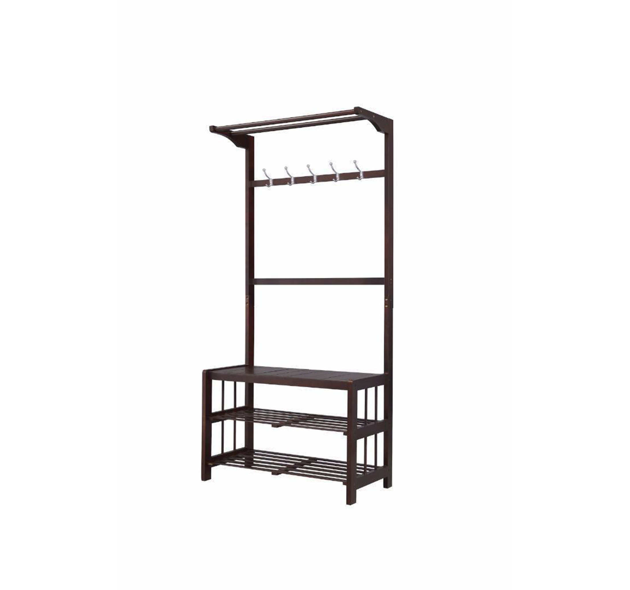 Rebrilliant Monse Hall Tree 32 11 Wide With Shoe Storage Shoe Storage