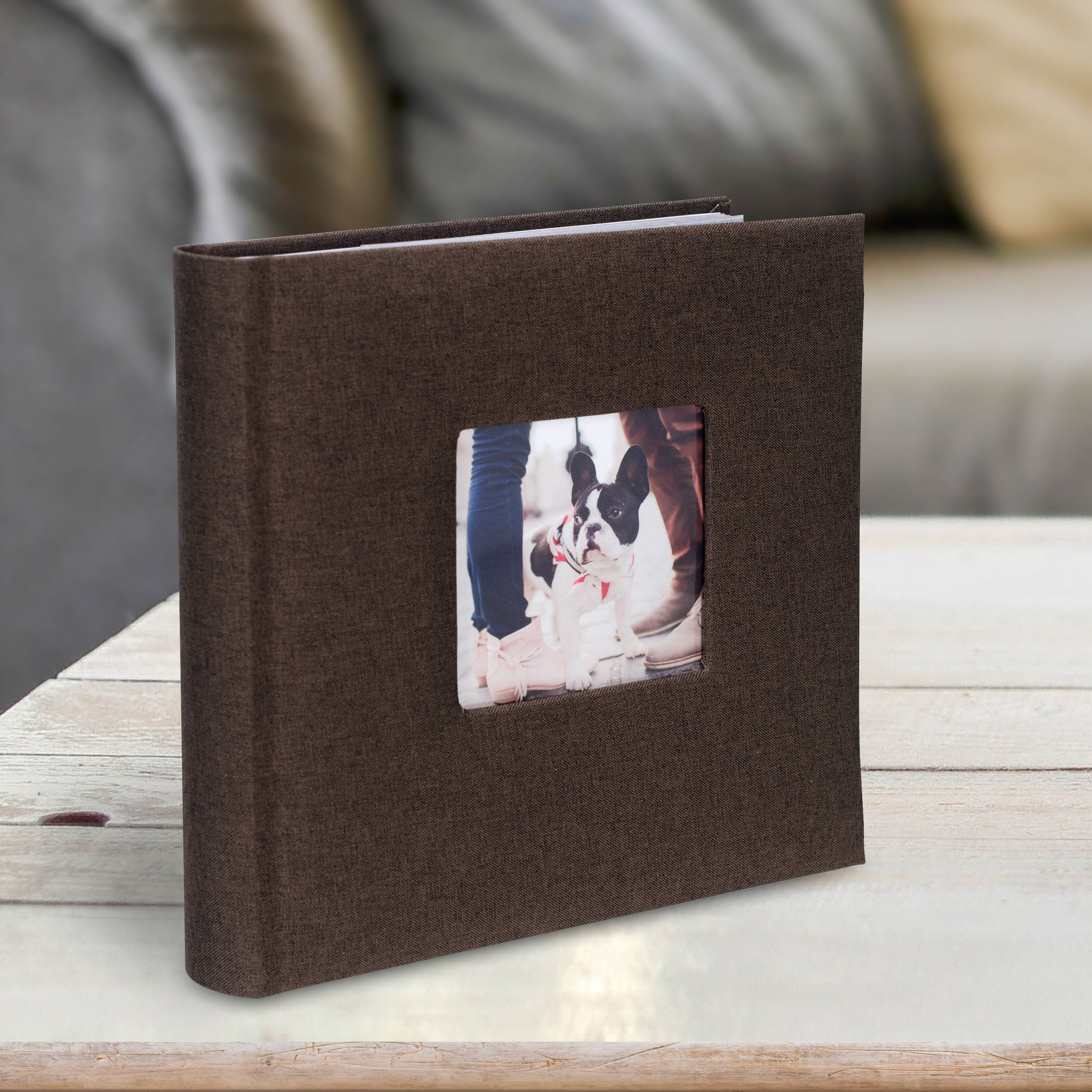 Ebern Designs 2-UP 4X6 Brown Fabric Album - Wayfair Canada