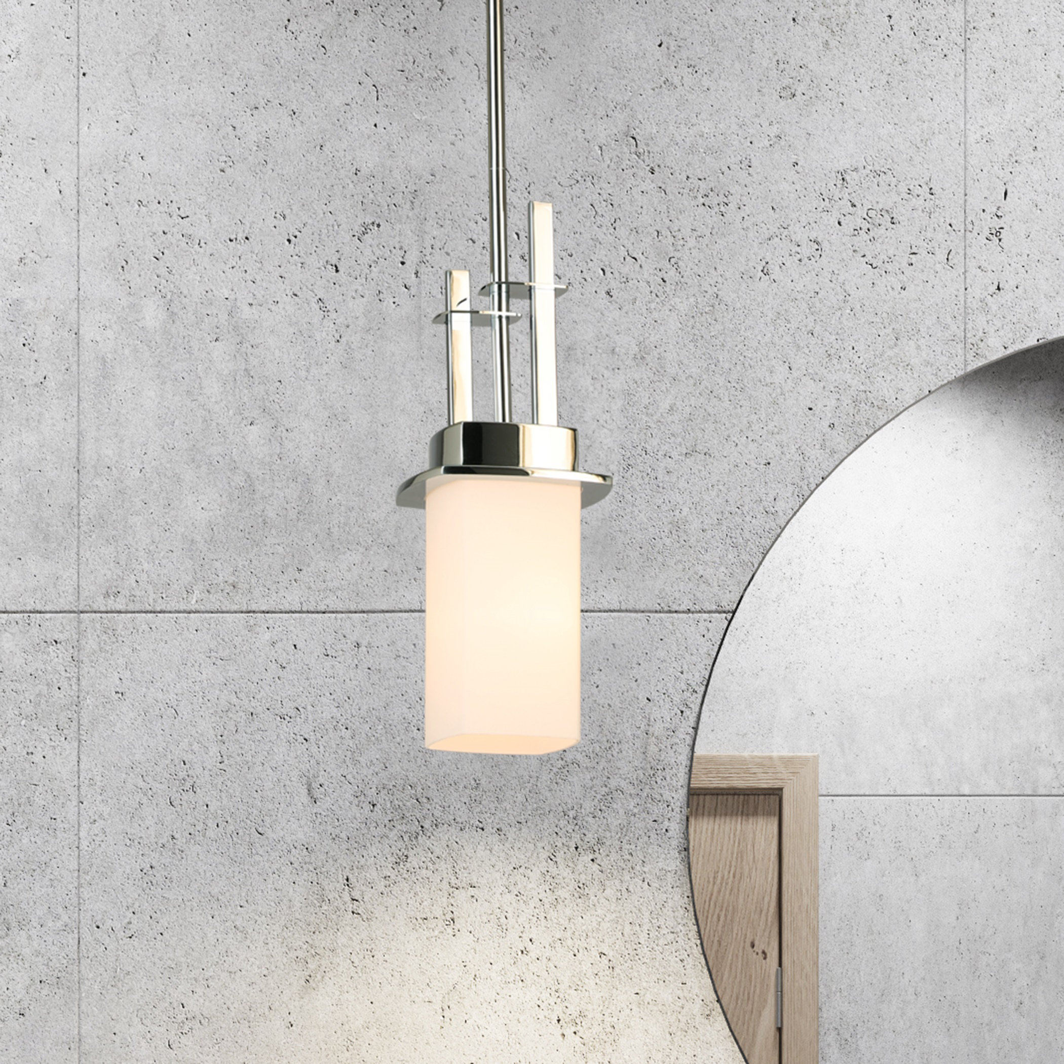 Alcott Hill® Tena 1 - Light Single Cylinder Pendant & Reviews | Wayfair