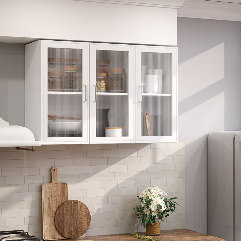 Polihome 35" Kitchen Wall Cabinet 3 Doors & Reviews | Wayfair