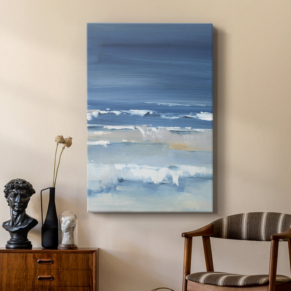 Highland Dunes Coastal Colors I -Custom Wrapped Gallery Cavas | Wayfair