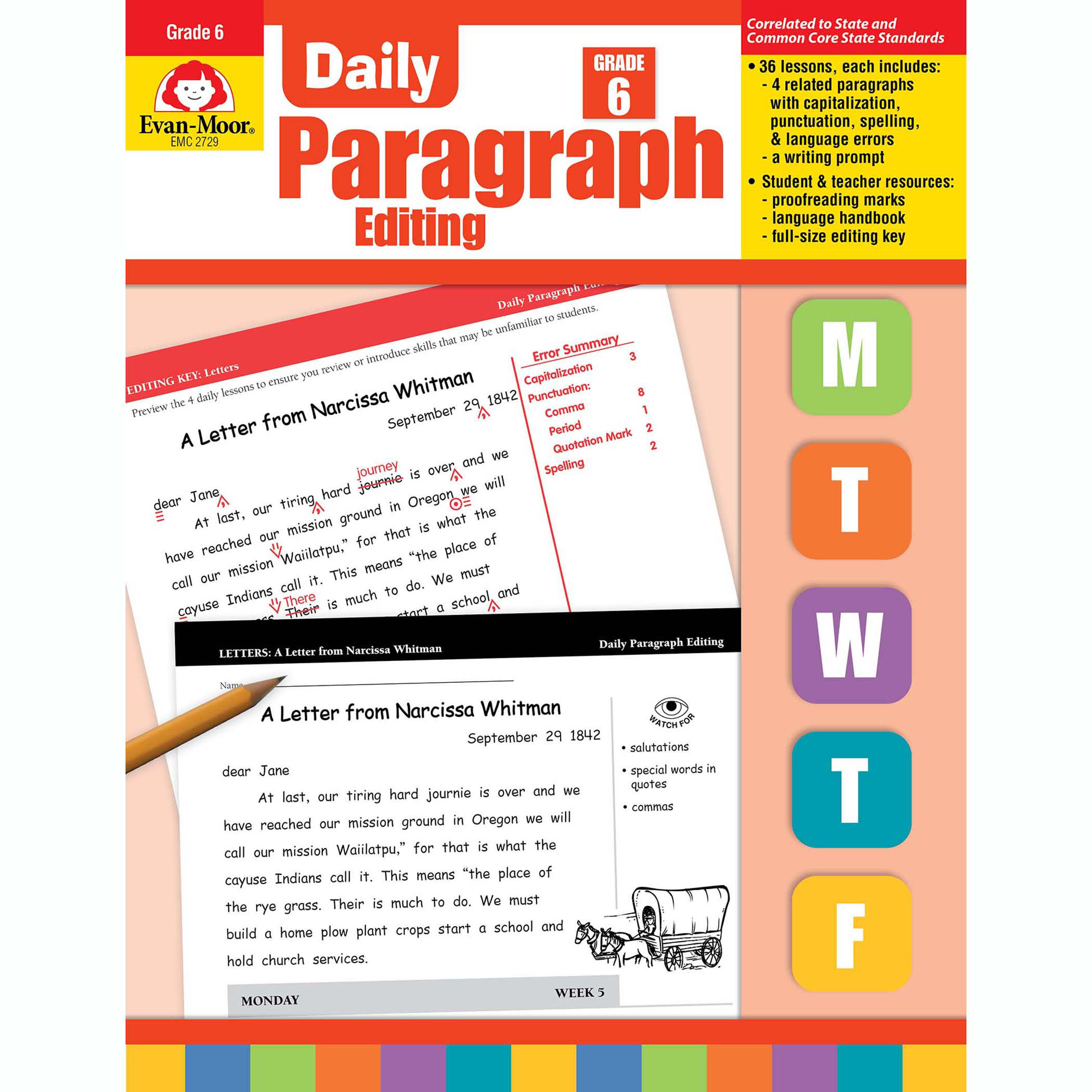Evan-Moor Daily Paragraph Editing Grade 6 Book | Wayfair