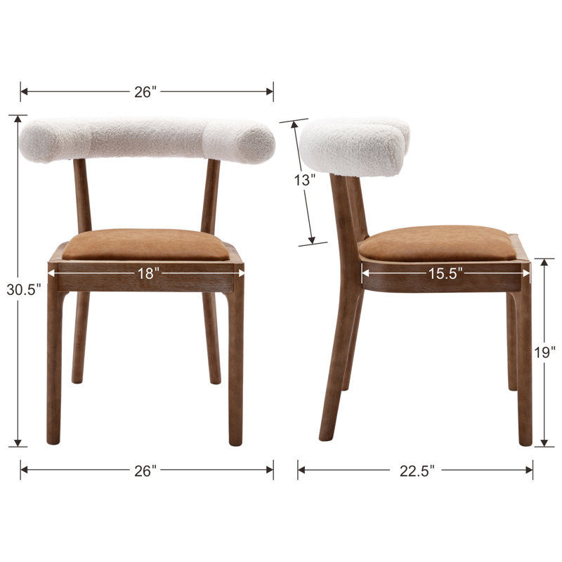 Ophelia & Co. Ayman Solid Back Side Chair | Wayfair