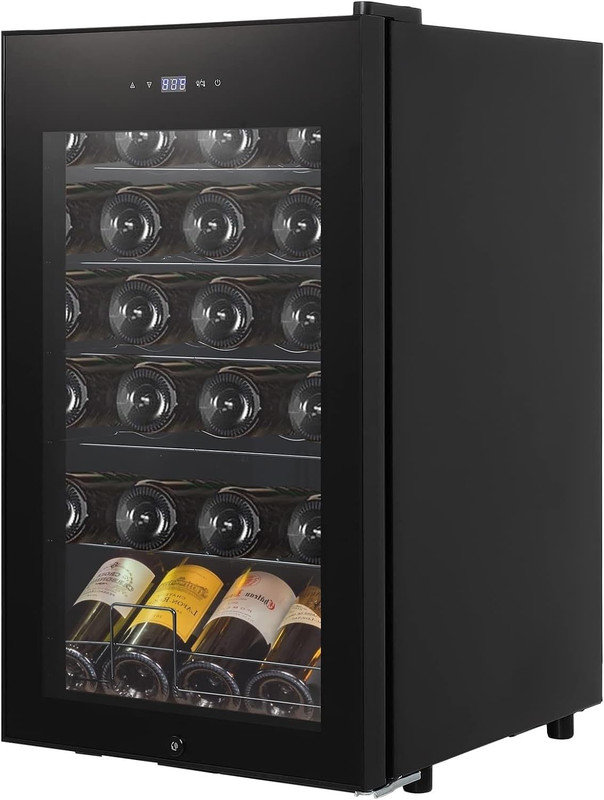 LumiParty Refroidisseur à vin 24 bouteilles avec compresseur, contrôle ...