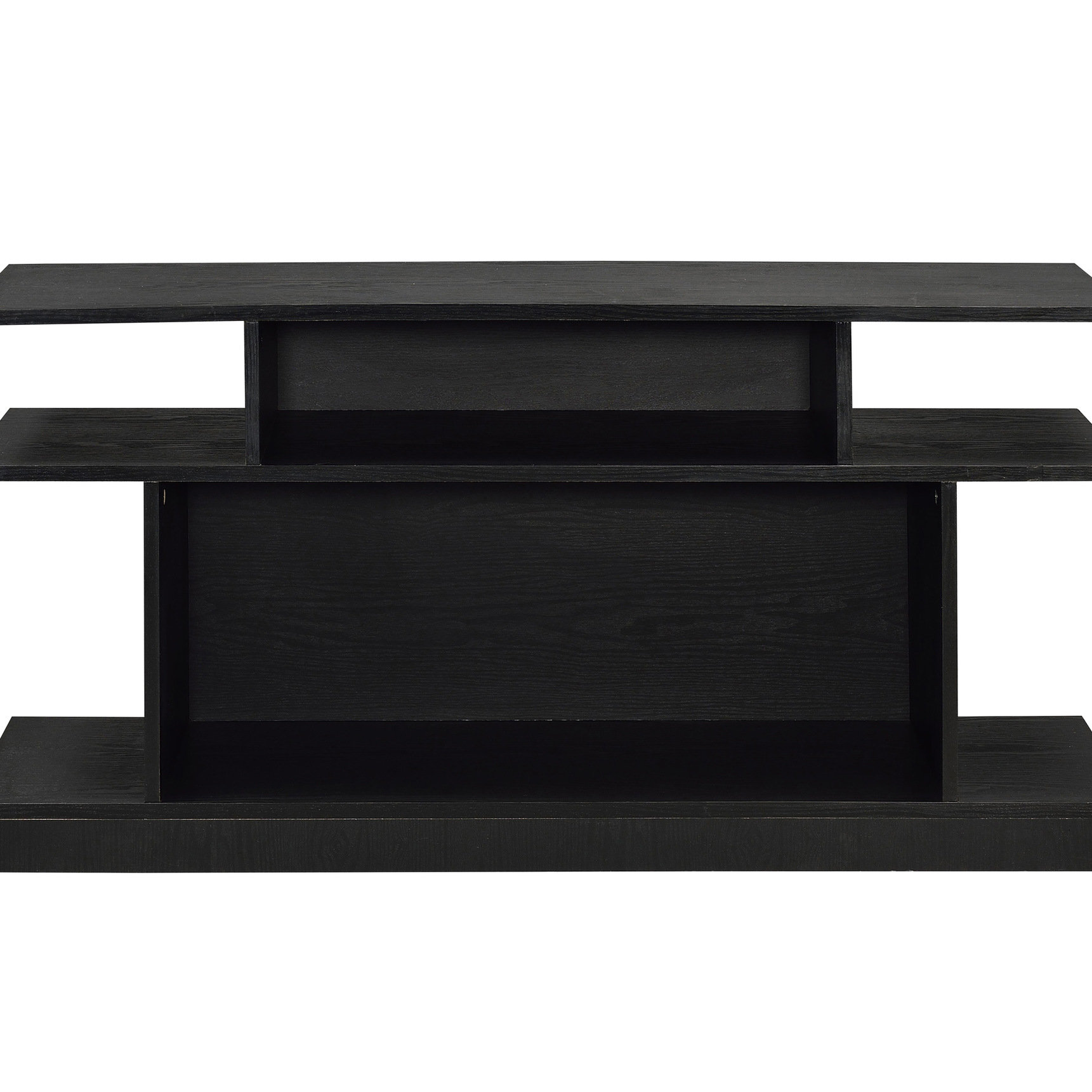 Ebern Designs Modern Black 2-shelf Table For Decorating And Organizing ...