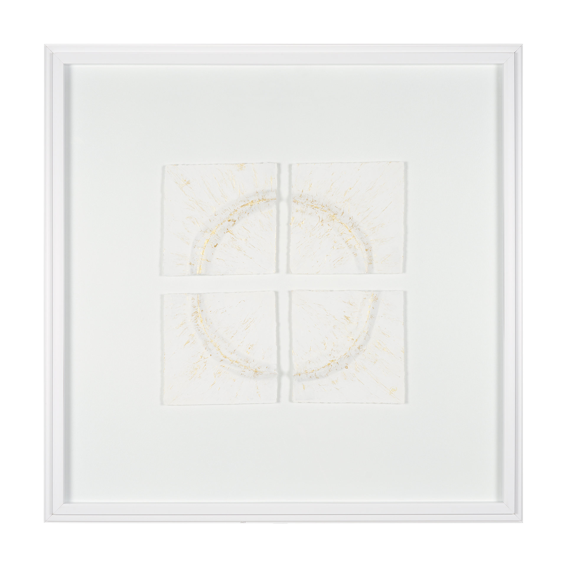 Wrought Studio Equal Quadrants White a Handmade Original Framed 3D ...