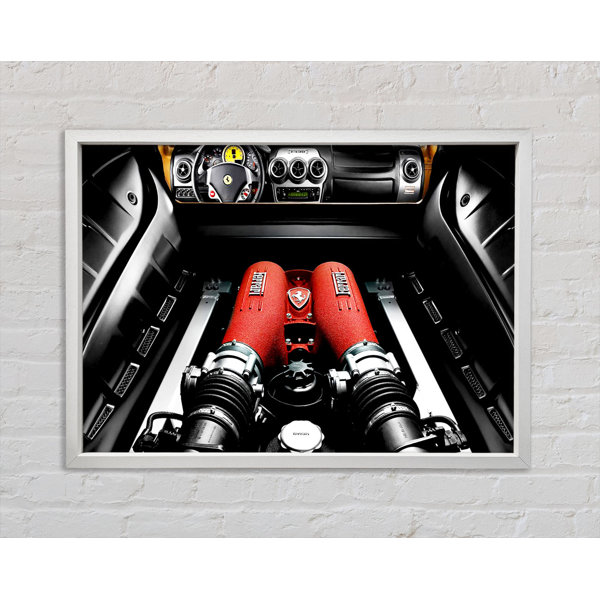 Bright Star Ferrari F430 Engine Bay - Single Picture Frame Print on ...
