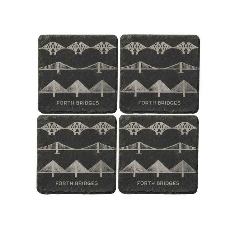 Selbrae House Square 4 Piece Coaster Set | Wayfair.co.uk