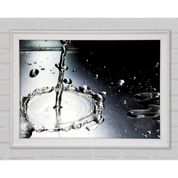 Highland Dunes Metal Water Splash Framed Print | Wayfair.co.uk