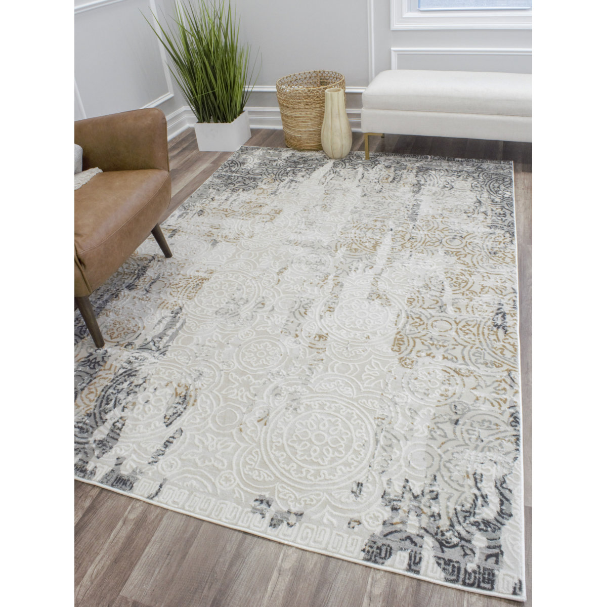 17 Stories Navarra Auden Abstract Sundance Area Rug & Reviews | Wayfair