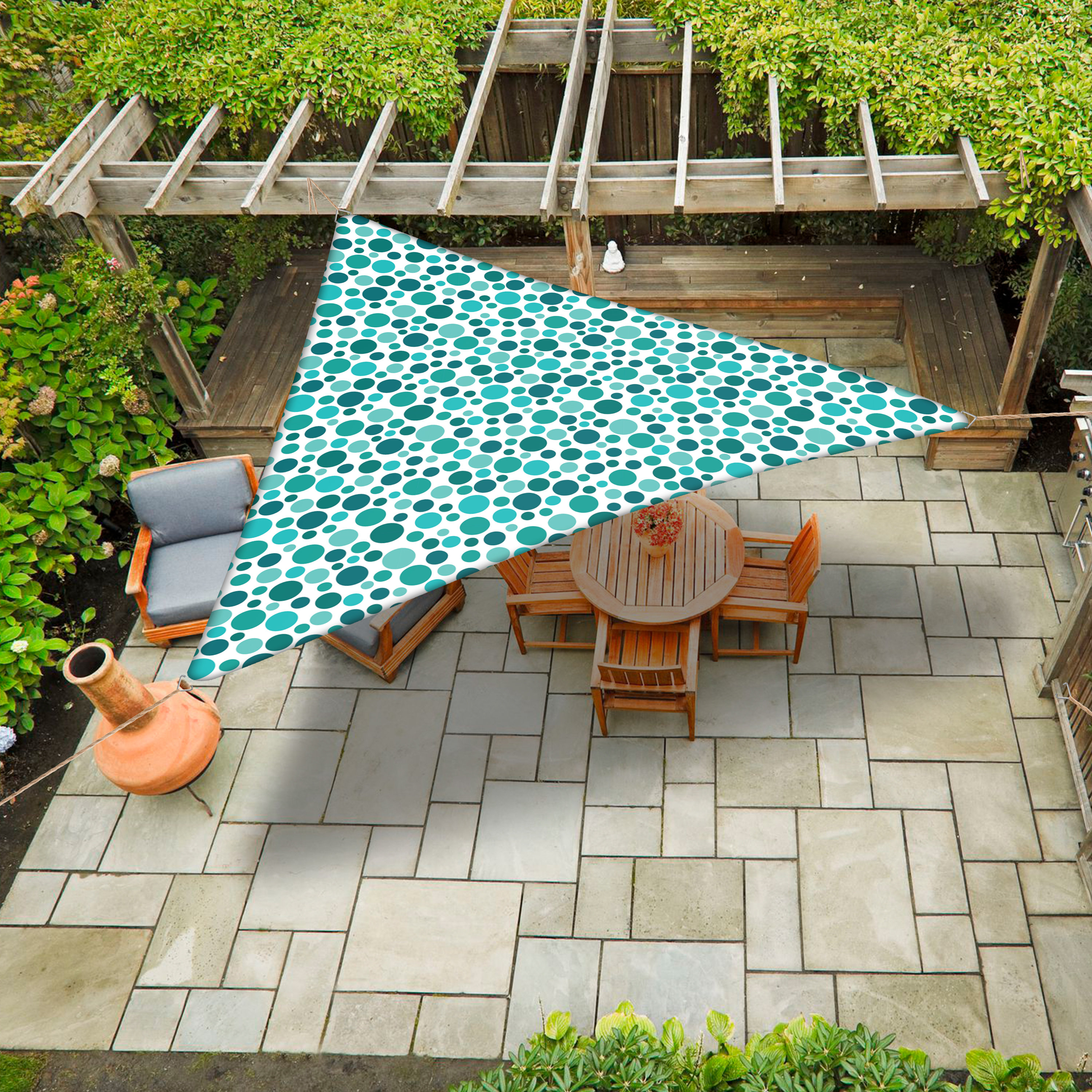 Covers & All Triangle Outdoor Sun Shade Sail Canopy, Residential ...