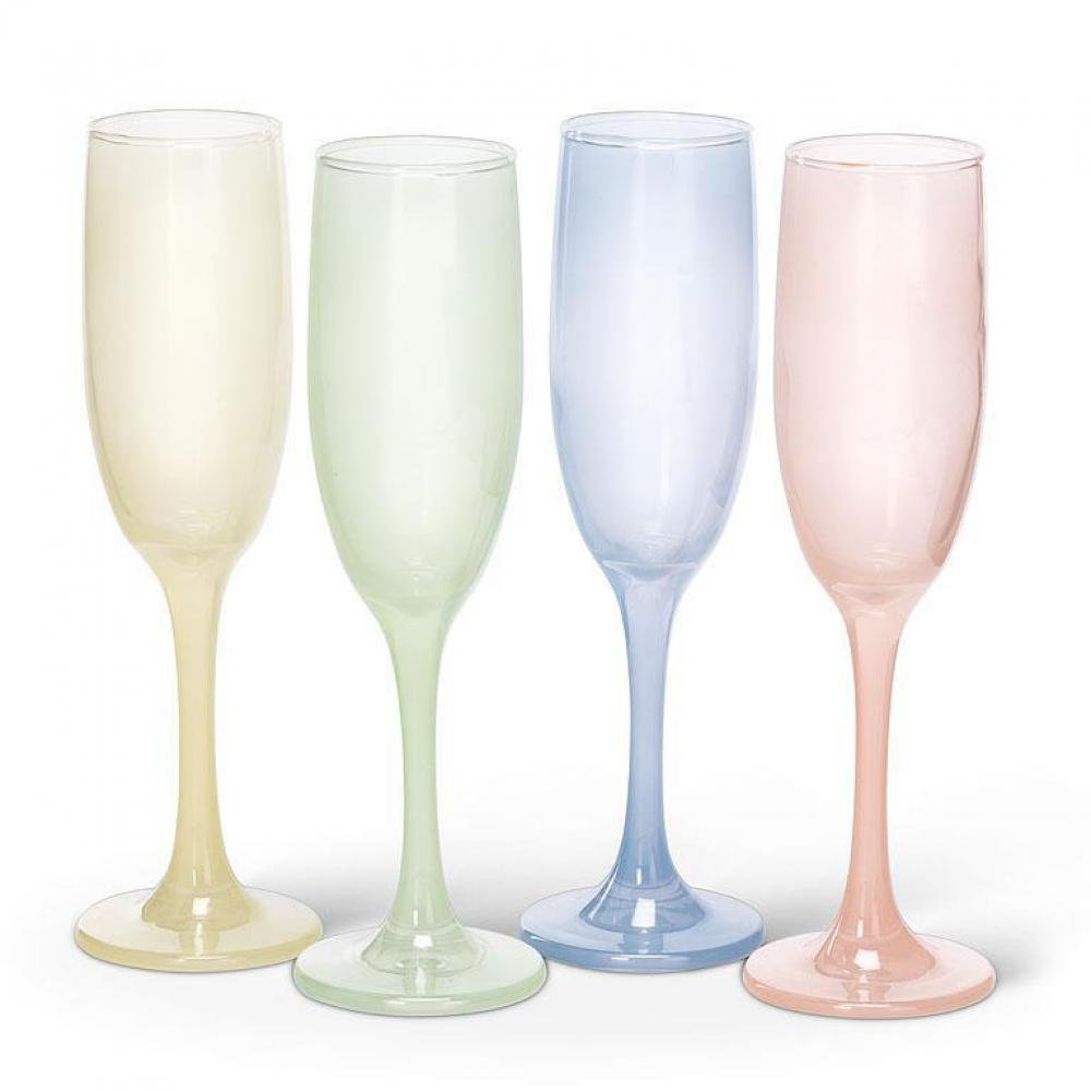 Winston Porter Mykena 4 - Piece 8oz. Glass Of 4 Assorted Colors Sheer ...