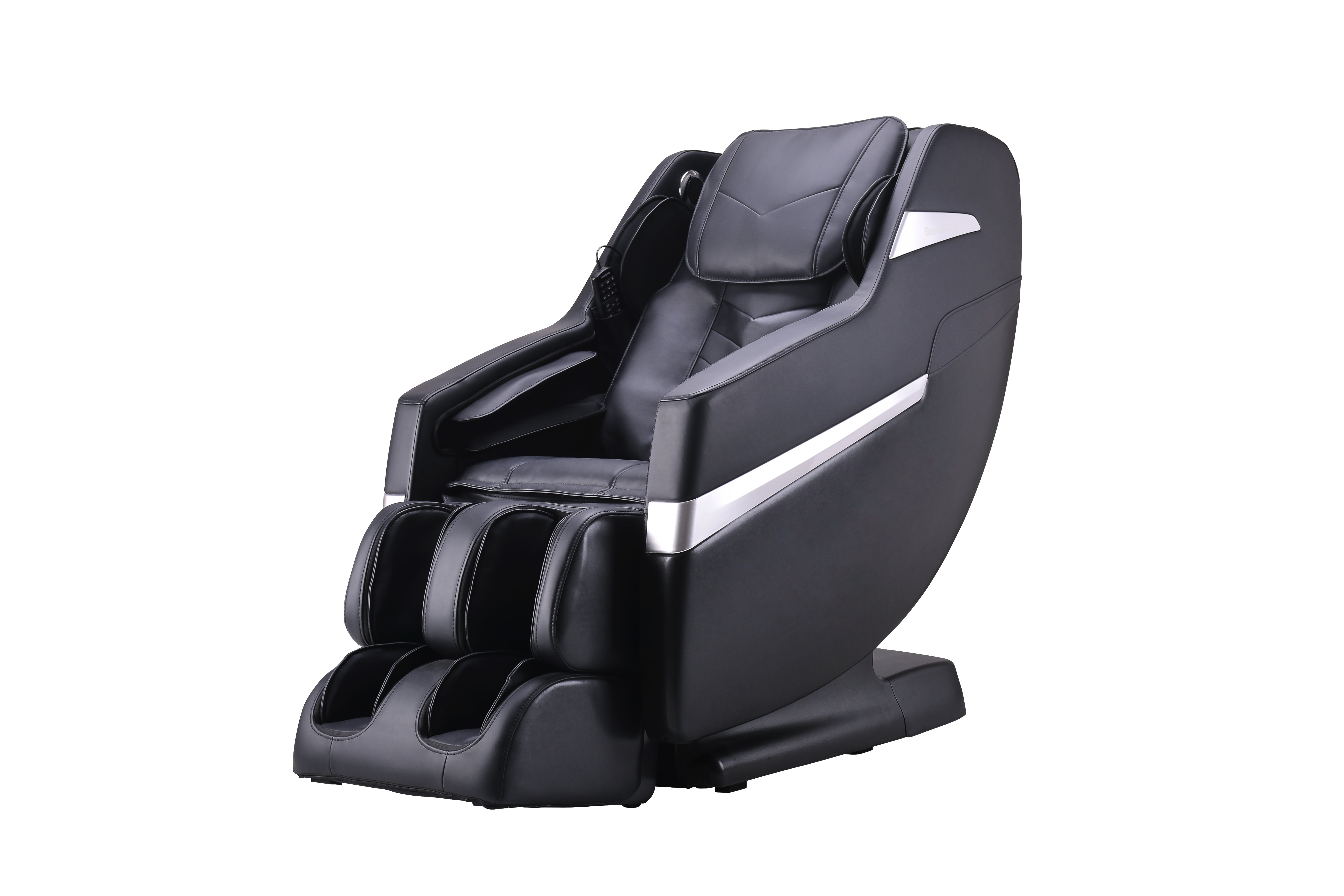 Brookstone Faux Leather Reclining Heated Massage Chair | Wayfair
