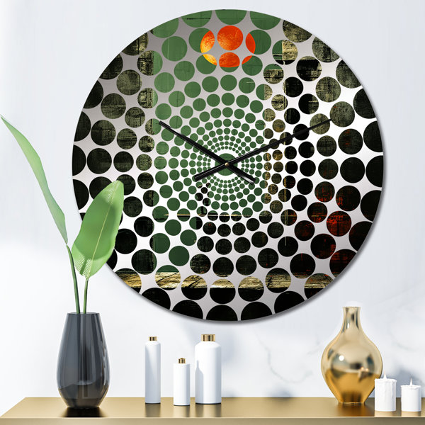 Ivy Bronx Modelski - Abstract Geometric Wall Clock | Wayfair