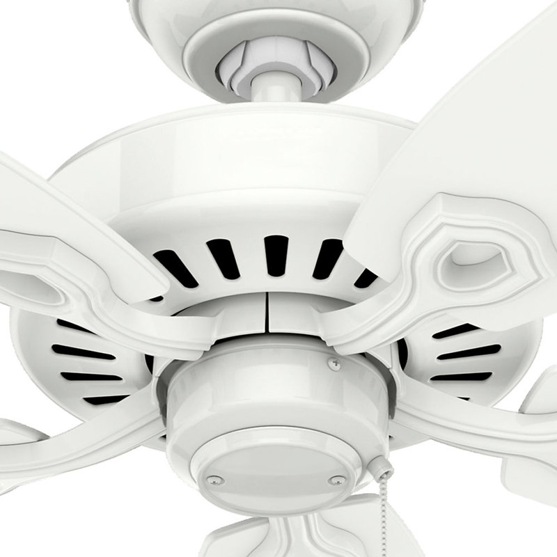 Hunter Fan 52" Builder Elite 5 - Blade Standard Ceiling Fan with Pull ...