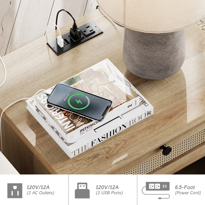 Alcott Hill® Bibbee Nightstand | Wayfair