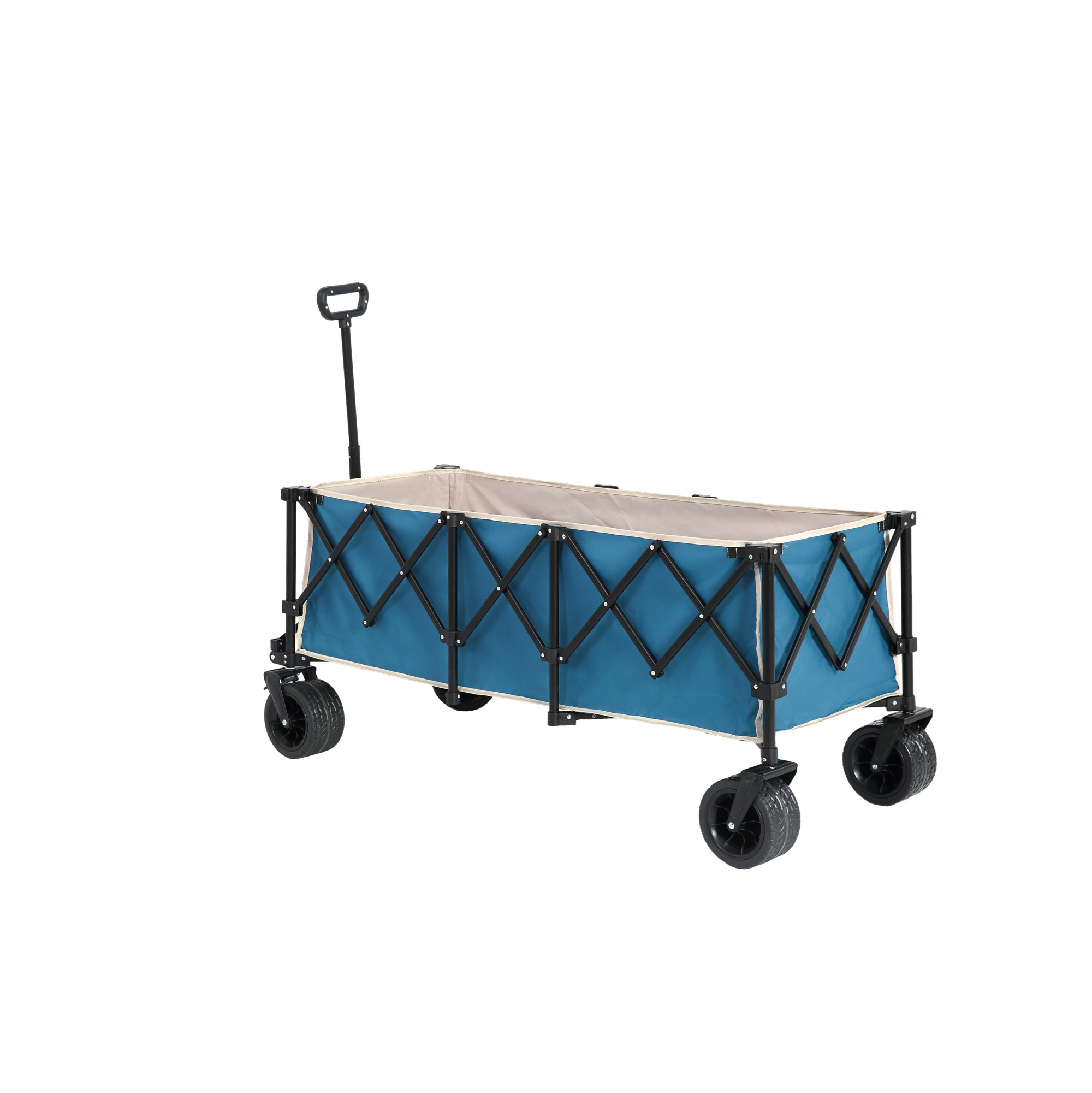 CRS APPLIANCES, 220lbs Extended Foldable Wagon with All-Terrain Wheels ...